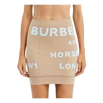 Burberry Gabardine Mini Trench Skirt - - Skirts - Damen - Beige - 3XS