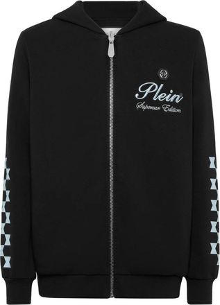 Philipp Plein Hoodie Sweatjacket Cote D Azur Checkmate - - Sweatshirts & Hoodies - Herren - Schwarzk - M
