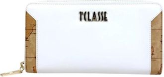 Alviero Martini 1A Classe Femme, Accessoires, Blanc, Taille: ONE Size Geo Harmonia Portafoglio Zip Around