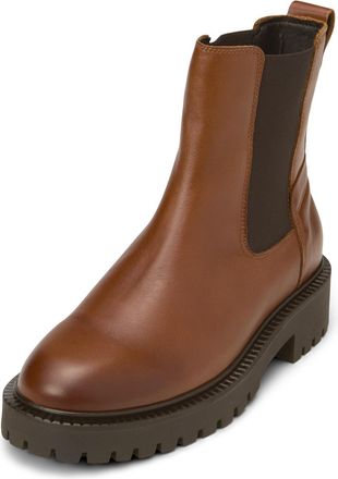Marc O'Polo Chelseaboots MARC OPOLO aus edlem Rindleder, Damen, Gr. 38, cognac, Obermaterial: 100% Leder (Rind), unifarben, Schuhe Chelseaboots, Topseller