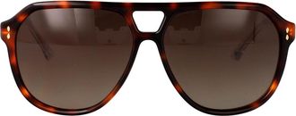 Isabel Marant Lunettes De Soleil - Marron