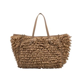 Gianni Chiarini Femme, Sacs, Brun, Taille: ONE Size Sac Raphia Nature Elégant Léger