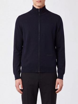 Fendi Cardigan &agrave; col roul&eacute; en laine avec fermeture zipp&eacute;e et bords c&ocirc;tel&eacute;s