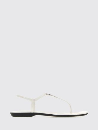 Gucci Tongs Interlocking G en cuir avec talon bas