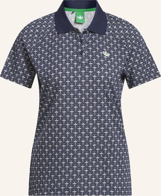 adidas Originals All Over Trefoil Poloshirt blau