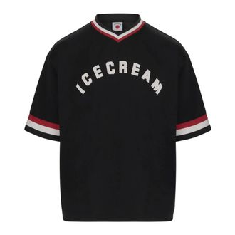 Icecream Icecream, Homme, Tops, Noir, Taille: XL Maillot de sport col V College