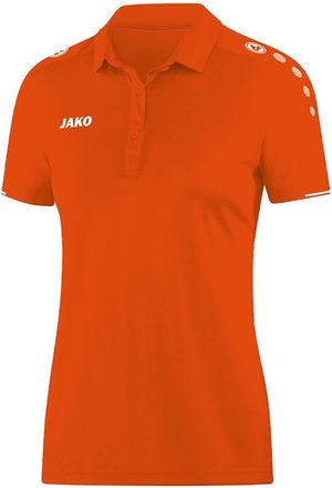 Jako Damen Poloshirt Classico, Neonorange, 38