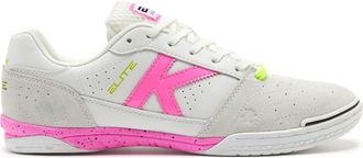 Kelme Unisex Zapatillas de Fútbol Sala Elite Blanco Y Fucsia Futsal-Schuh, weiß, 42.5 EU