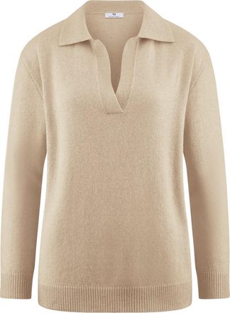 Peter Hahn Polo-Pullover Peter Hahn beige