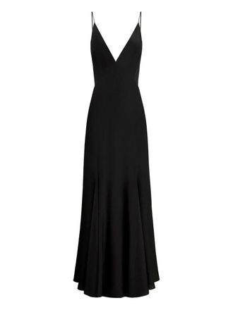 12 Storeez robe &eacute;vas&eacute;e &agrave; col v - Noir
