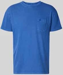 Superdry T-Shirt aus Baumwoll-Leinen-Mix mit Brusttasche