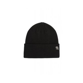 Karl Lagerfeld Ikon Pin Beanie - - Accessories - unisex - Schwarzk - ONE SIZE