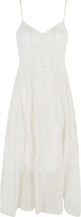 Erika Cavallini Semi Couture Femme, Robes, Blanc, Taille: 38 FR Midi Robes