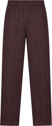 Issey Miyake Femme, Pantalons, Brun, Taille: 42 FR Thicker Bottoms 1 Leg Straight Pants