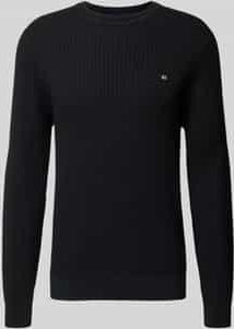 Christian Berg Strickpullover mit Label-Detail