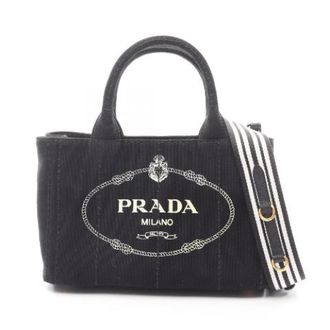 Prada Pre-owned Canapa Canvas 2way Tote Bag - - Pre-owned - Damen - Schwarzk - ONE SIZE