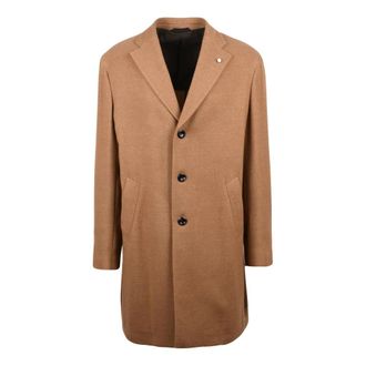 Luigi Bianchi Mantova Mantel - - Coats - Herren - Braun - 2XL