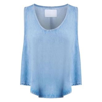 Dondup Top aus Denim - - Tops - Damen - Blau - S