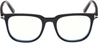 Tom Ford Homme, Accessoires, Noir, Taille: 50 MM Lunettes de vue carr&eacute;es
