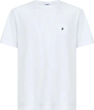 Dondup Homme, Tops, Blanc, Taille: L T-shirt girocollo regular in jersey