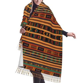 Generic Tissage Africain Femme Foulard Confortable Ch&acirc;le Wrap Chaud Scarf Pour Cadeau Soir&eacute;e Automne Hiver