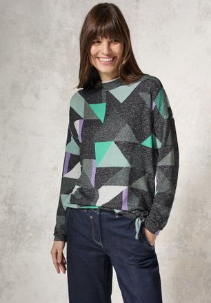 Cecil Langarmshirt mit Tunnelzug am Saum