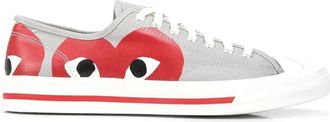Comme Des Garçons Low-Top Sneaker - Comme Des Garcons Play X Converse Jack Purcell Sne - Gr. 42,5 (EU) - in Grau - für Damen