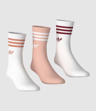 adidas Chaussettes 3S Crew S 3P White/White