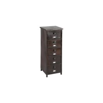 M&S Collection Chiffonnier 5 tiroirs en acier ATELIER METAL