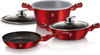 Berlinger Haus BH/6780 - Set von 5 PCs Küchenschiffen, Bordeaux Edition von Metal Line
