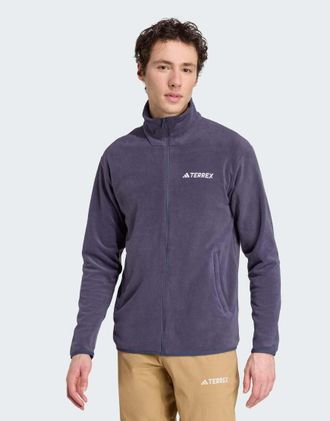 adidas adidas Performance - Multi Essentials - Veste polaire zipp&eacute;e - Bleu marine fum&eacute;