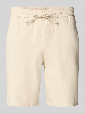 Only & Sons Regular Fit Shorts aus Baumwoll-Leinen-Mix Modell LINUS