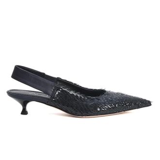 AGL Blaue Nacht Slingback Schuhe - - Shoes - Damen - Blau - 35 EU