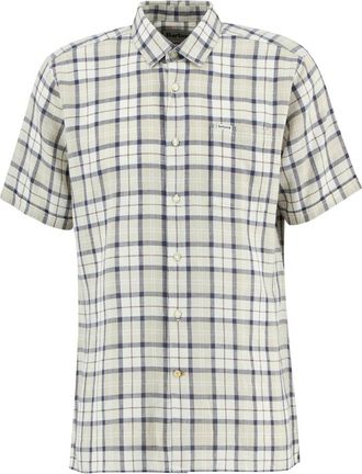 Barbour Leichtes Kurzarmhemd aus einem Lyocell-Leinen-Mix, Regular in