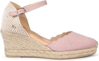 miMaO Espadrilles &agrave; talon en daim Rose EU 38