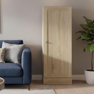 Dmora B&uuml;cherregal Amarante, B&uuml;roregal, Mobiler Buchhalter, B&uuml;cherbrett, 41x28 h107 cm, Eiche