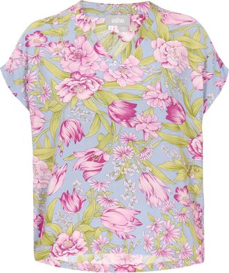 Usha Bluse Frauen blau mehrfarbig