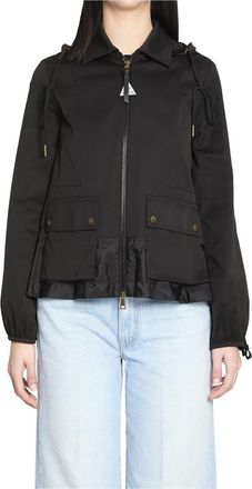 Moncler Femme, Vestes, Noir, Taille: 40 FR Adenium Hooded Jacket