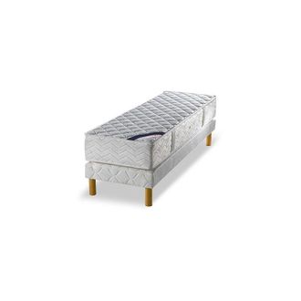 M&S Collection Ensemble matelas ressorts biconiques 70x190cm - Confort &eacute;quilibr&eacute; - Hauteur 20cm - Traitement anti-acarien et ignifug&eacute;