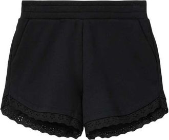 AllSaints Lele - Spitzen-Shorts in Schwarz