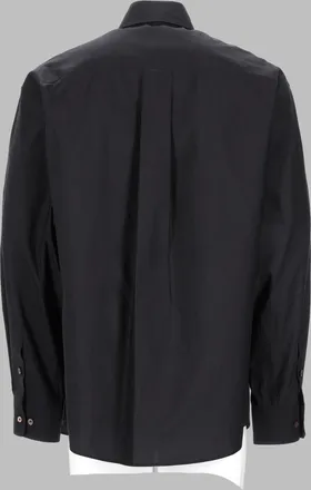 Christophe Lemaire Cotton-Silk Blend Shirt - Charcoal