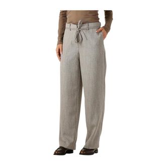 Modstr&ouml;m Sandfarbene Popemd Pants f&uuml;r Herbst/Winter - - Trousers - Damen - Grau - XS