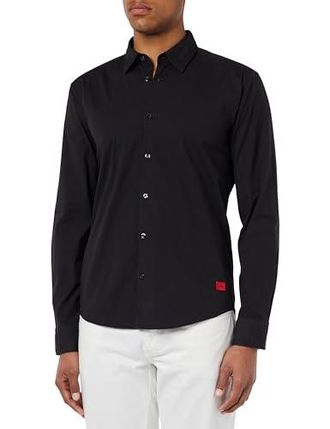 HUGO BOSS Homme Ermo Chemises, Noir-(0216),S