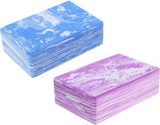 Cabilock 2 Stück Teiliges EVA Yoga Block Camouflage Leichter Rutschfester Fitness schaumstoff Hohe Dichte für Stabilität und Unterstützung für Anfänger Pilates