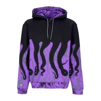 Octopus Half Tone Hoodie Schwarz/Lila - - Sweatshirts & Hoodies - Herren - Mehrfarbig - XL