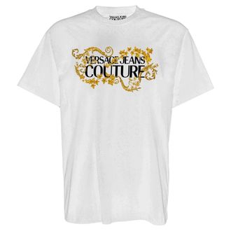 Versace Jeans Couture T-Shirts und Poloshirts - - Tops - Herren - Wei&szlig; - XL