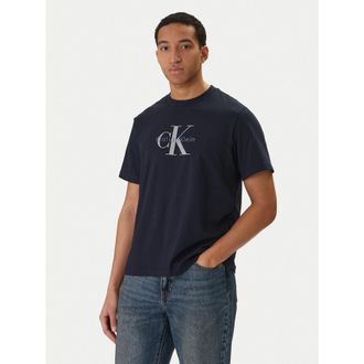 Calvin Klein Jeans T-Shirt Hero Monologo LV04RB862G Dunkelblau Regular Fit