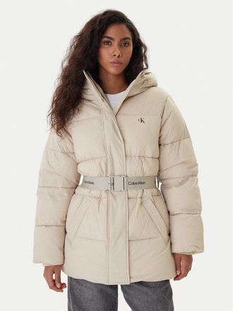 Calvin Klein Jeans Winterjacke LV047D507G Beige Regular Fit