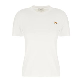 Maison Kitsun&eacute; Femme, Tops, Blanc, Taille: 36 FR T-shirt D&eacute;contract&eacute; en Coton pour Homme