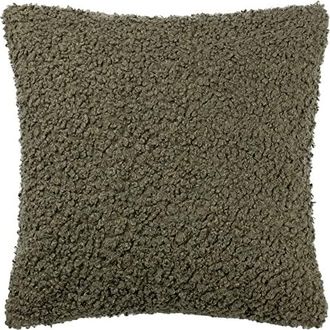 furn. Yard Cabu Kissenbezug - Weicher, grober, strukturierter skandinavischer Bouclé-Bezug (Khaki - 45x45cm)